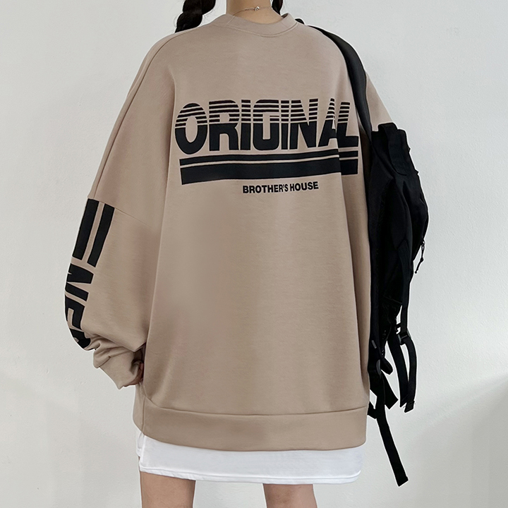 봄이슈 [기모/~120/5XL] 레이어드 왕오버핏 빅빅사이즈 남여공용 박스 오버핏 오리지널 레이어드 맨투맨 4color