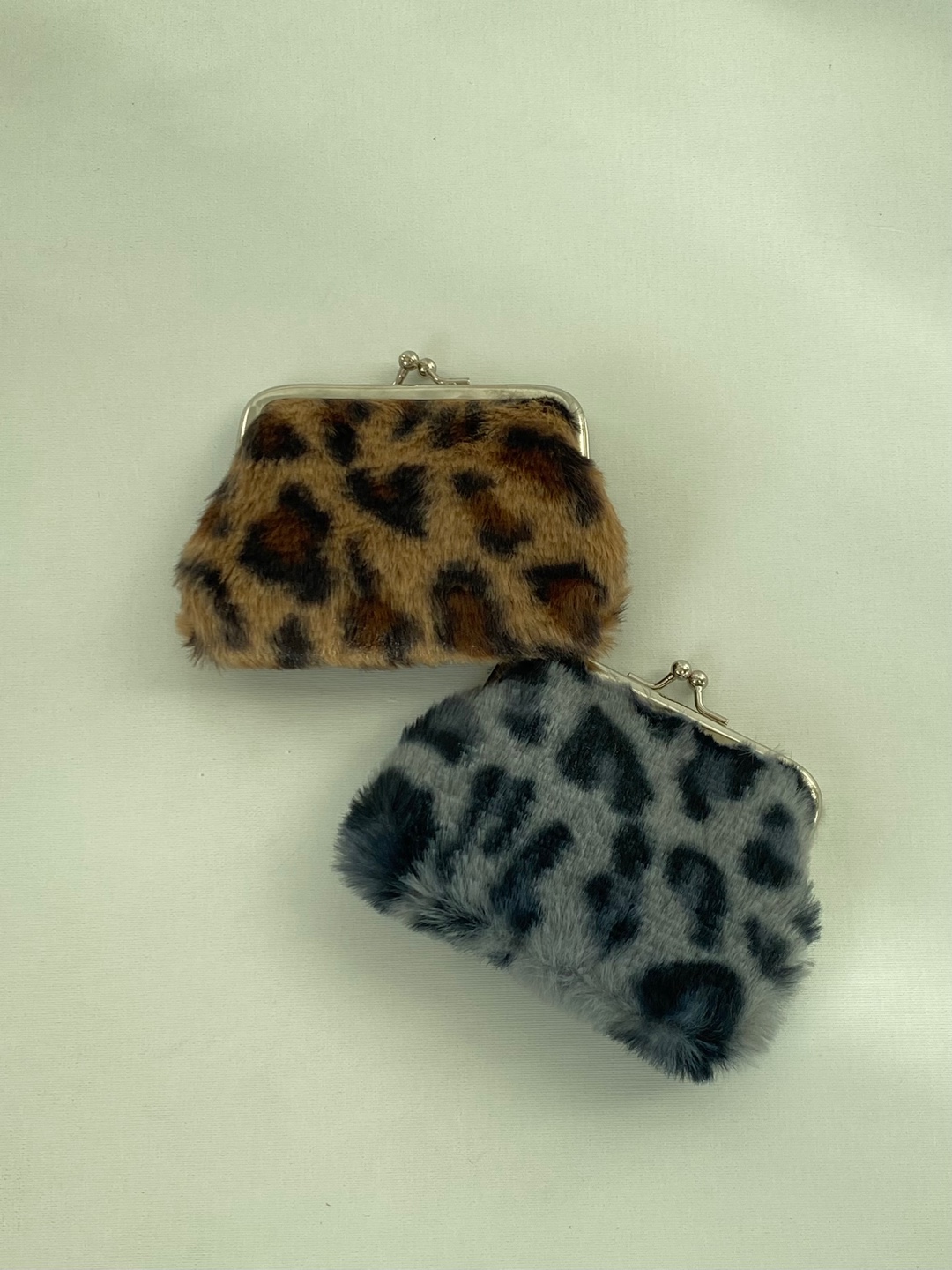 걸스네버크라이 [2color]Leopard fur coin wallet/호피 퍼 동전지갑 파우치 레오파드 털 포인트 유니크 키링 ...