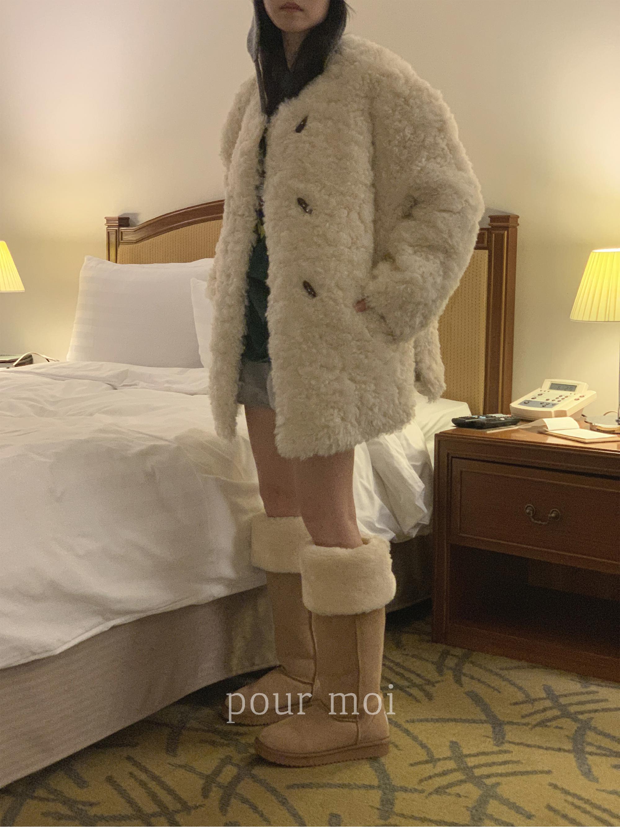 포르모어 제이키치 푸들 퍼자켓 노카라 토글 뽀글이 jk (2col)