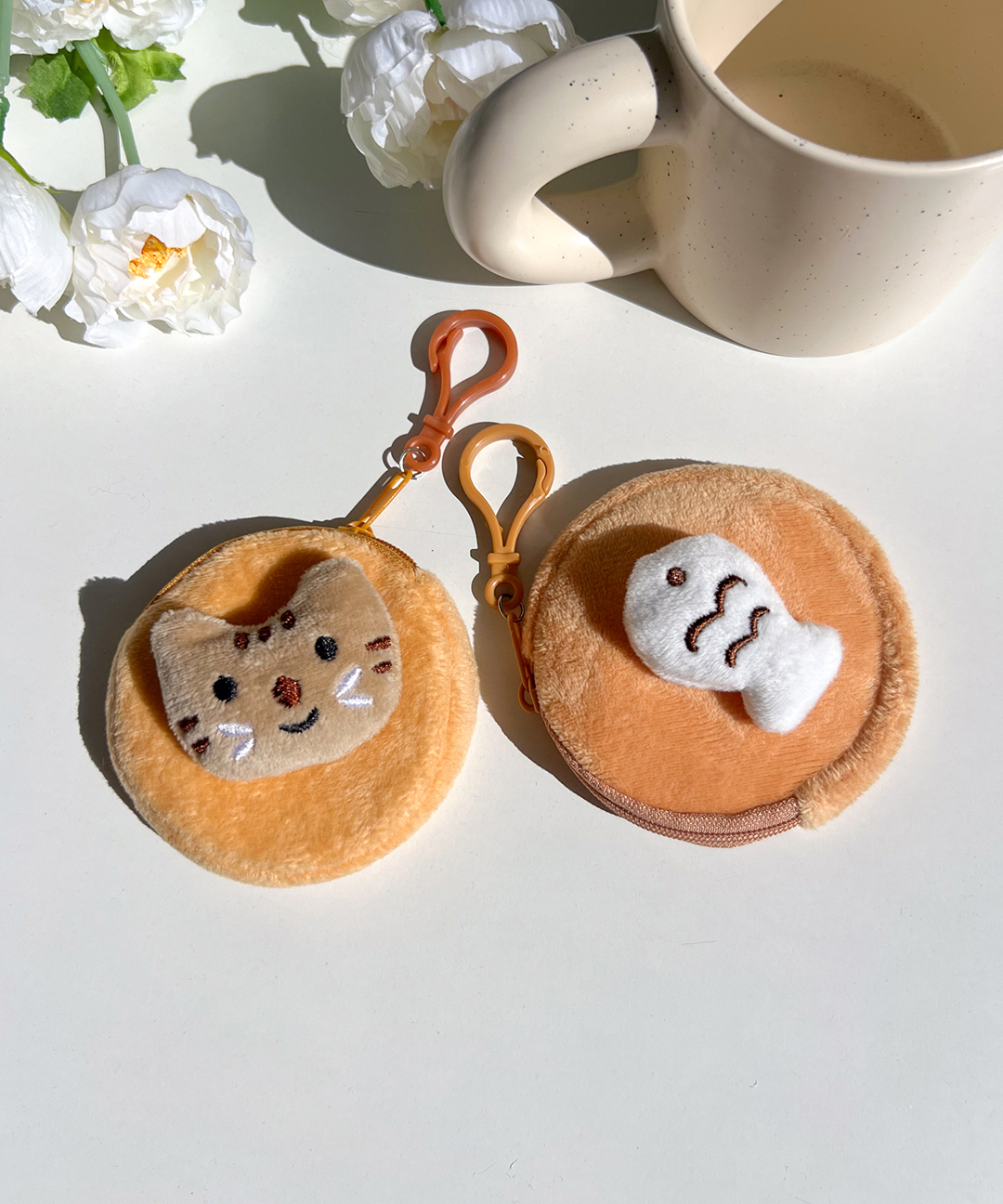 무브닝 고양이 붕어빵 물고기 인형 파우치 에어팟케이스 이어폰케이스 키링 동전지갑