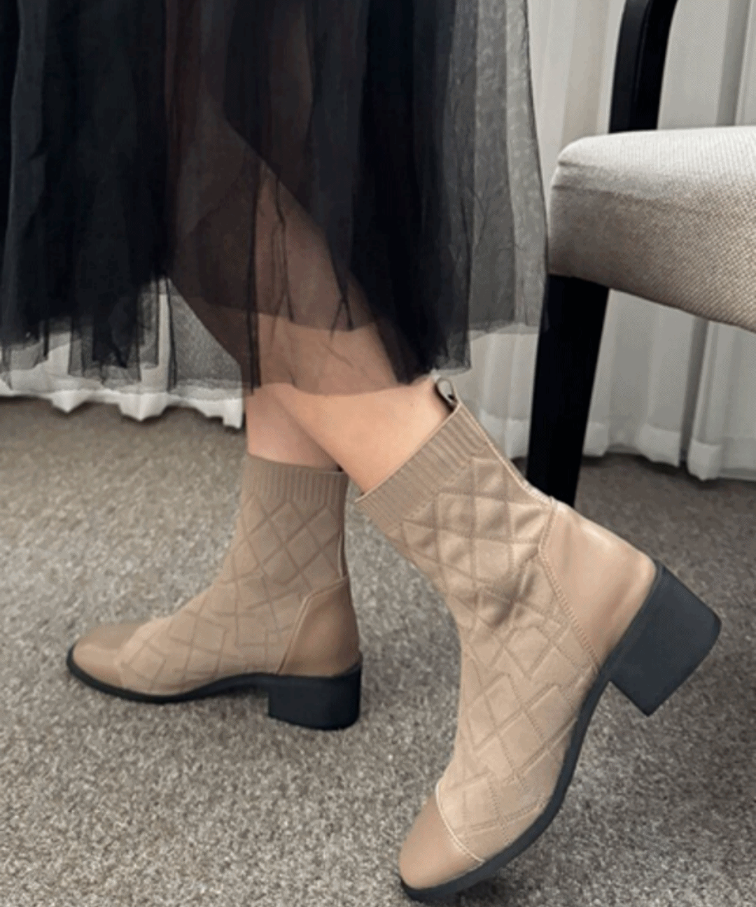 보라만물상 미들부츠 (4cm/2Color)-mens