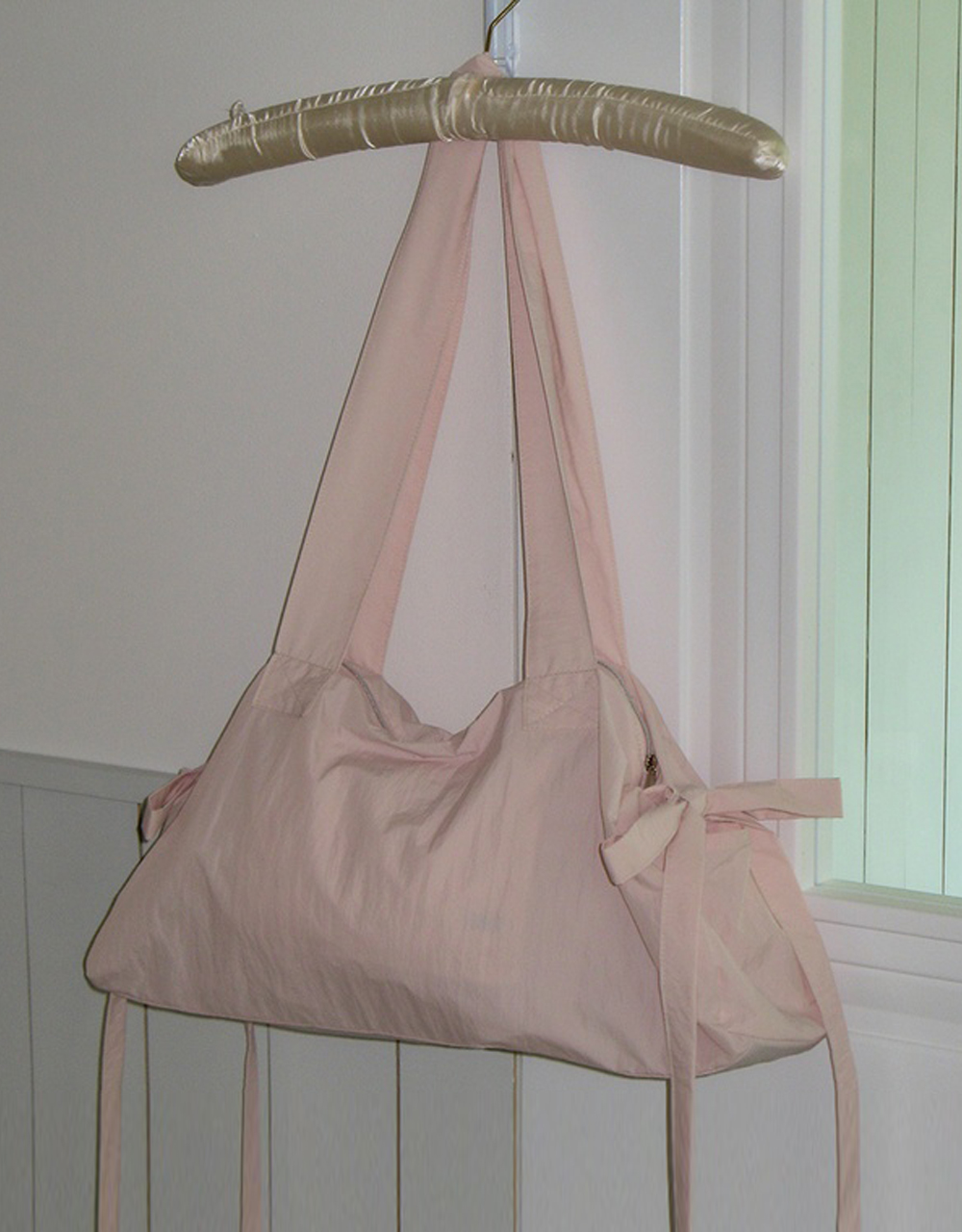 노앤뮤트 [2차리오더] Pigtails ribbon bag Pale Pink