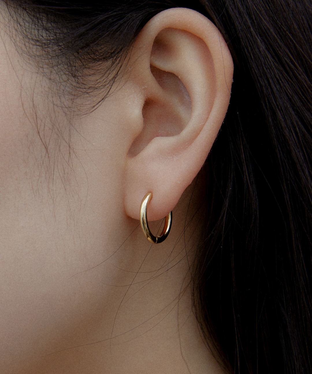 바이위켄드 Basic ring gold earring(3size)