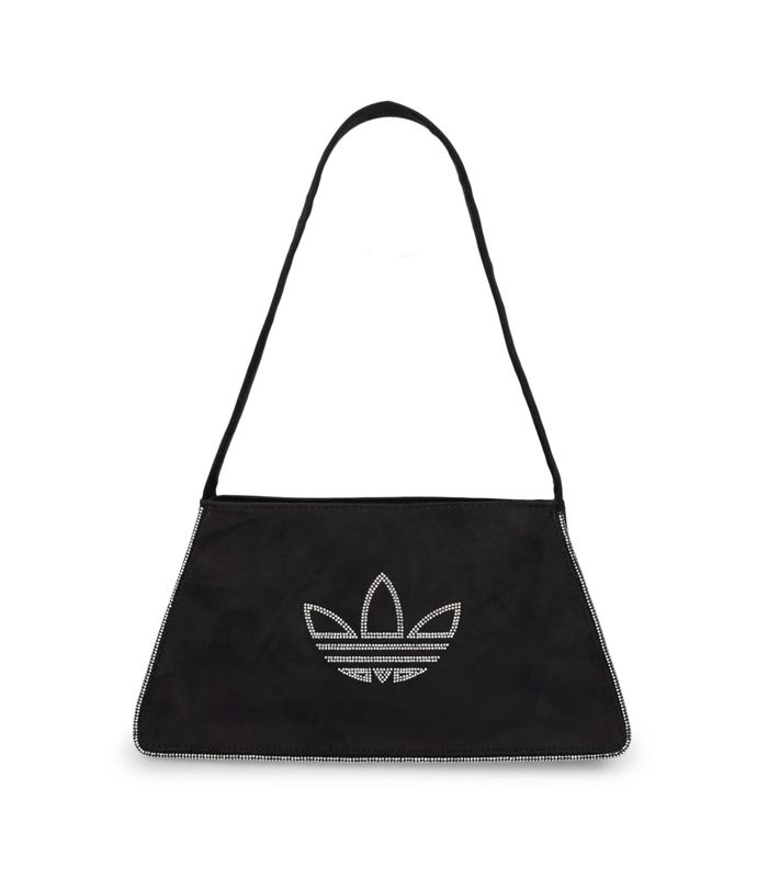 메소프501 아디다스 라인스톤 스웨이드 숄더백 블랙 IT7375