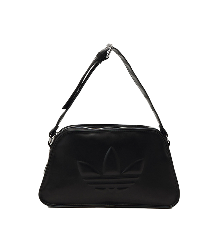 메소프501 아디다스 폴리우레탄 엠보스드 트레포일 숄더백 블랙 IT7380