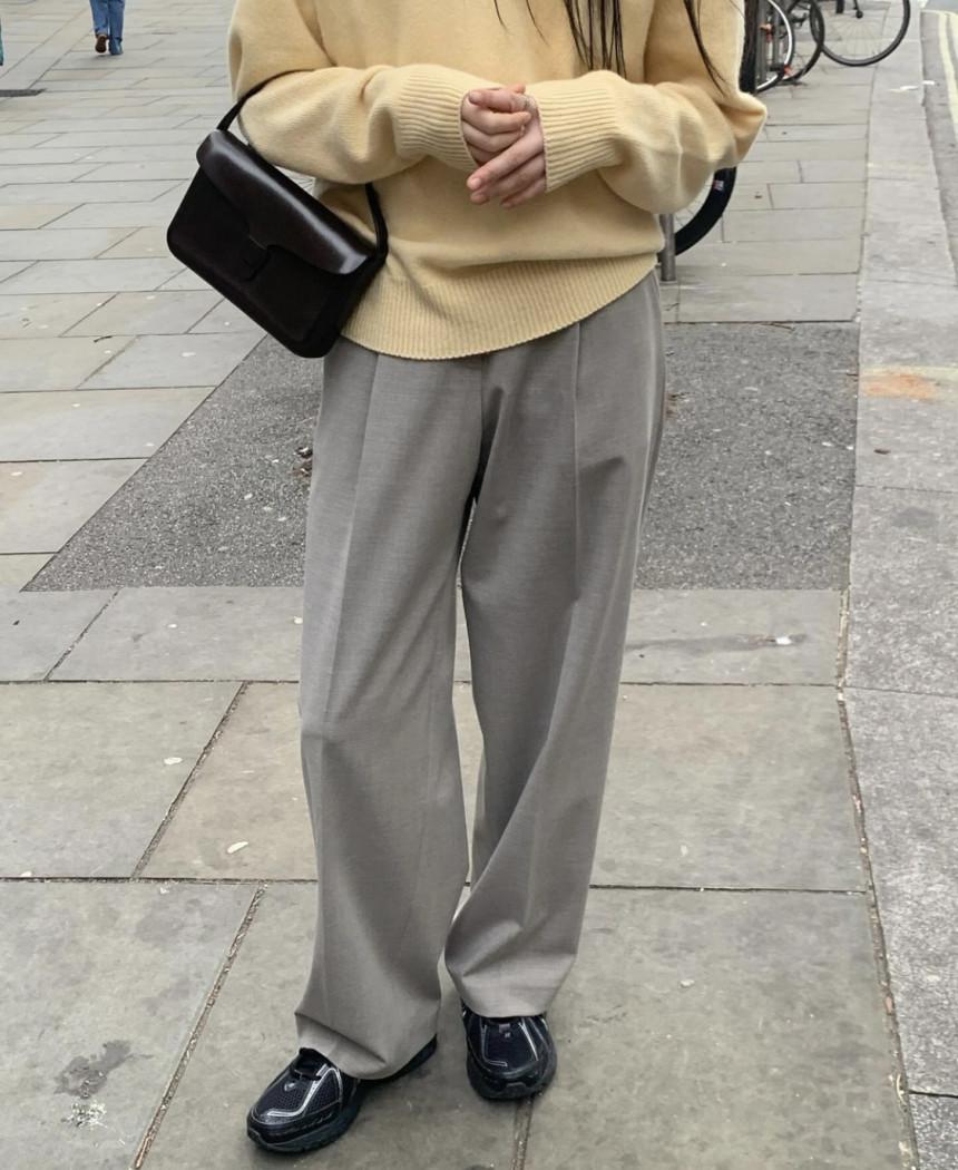 [JINSIM] 진심 로키타 팬츠 핀턱 일자 슬랙스 바지 (3color)