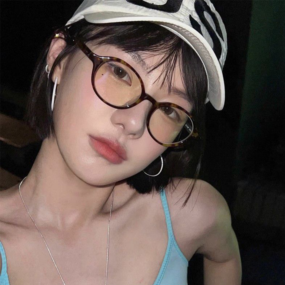 메이리앤 [요즘유행 포인트템] 블루라이트 차단 안경테 오버핏 너드 긱시크 뿔테
