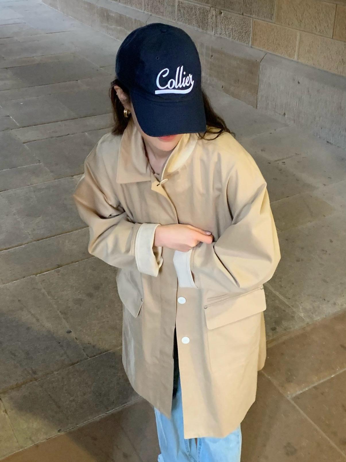 나우어데이즈 [SALE] 베 당일 / BR 플레인 바바리 코튼 긴팔 카라 싱글 하프 트렌치 코트 (2col)