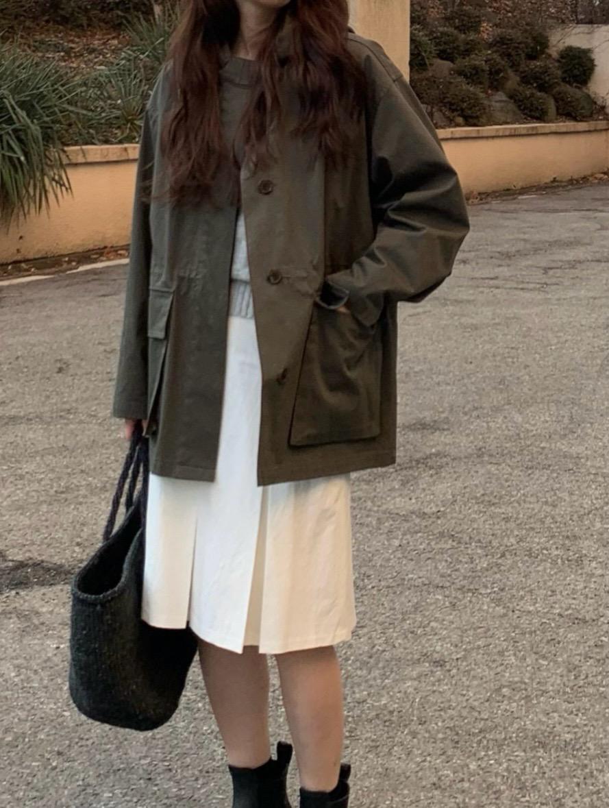 나우어데이즈 [SALE] 연베 당일 / fllanel 플라넬 트램 후드 자켓 코튼 긴팔 포켓 싱글 야상 jk (3col)