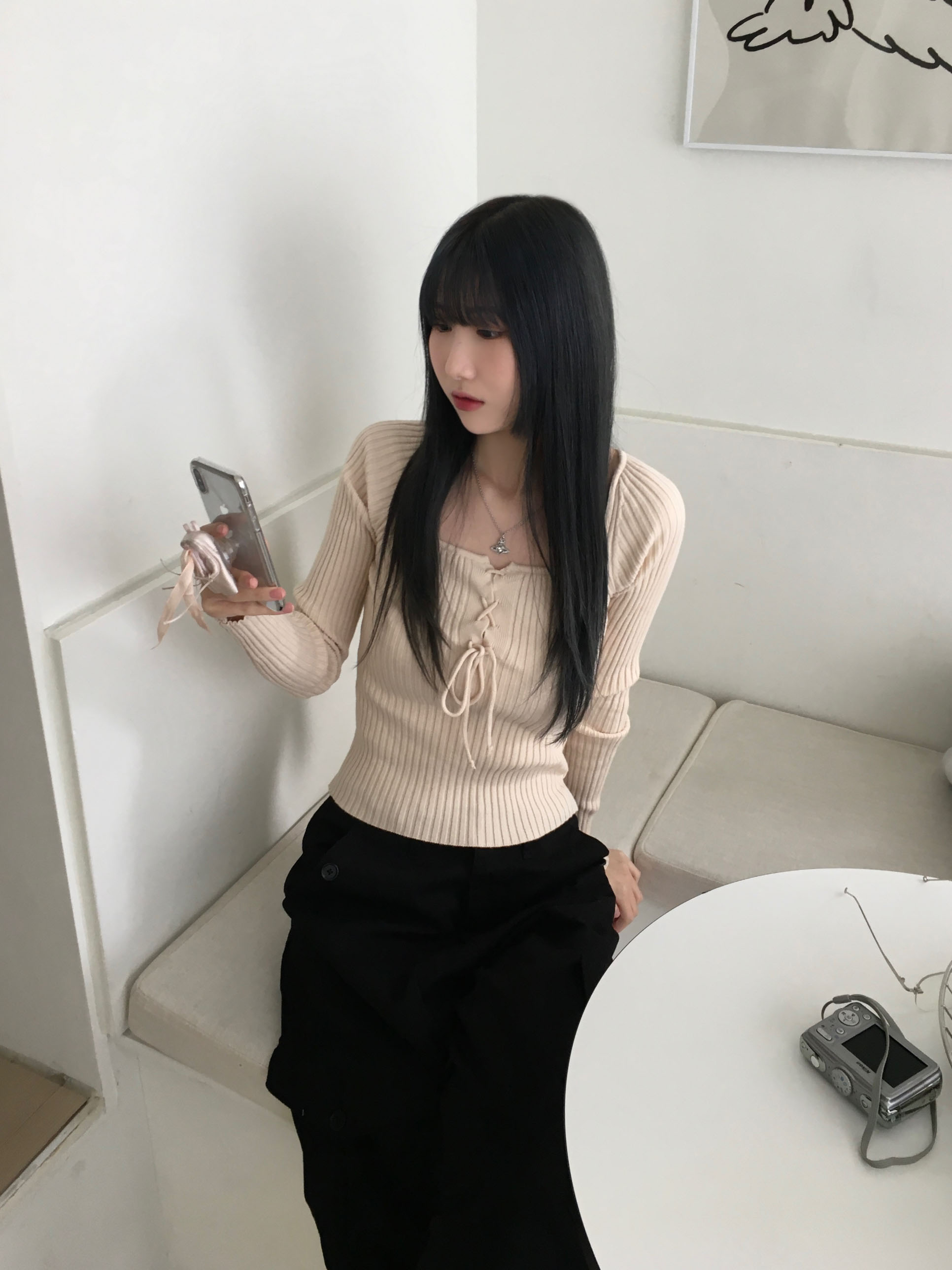 키튼 헤븐 골지 코르셋 nt (3color)