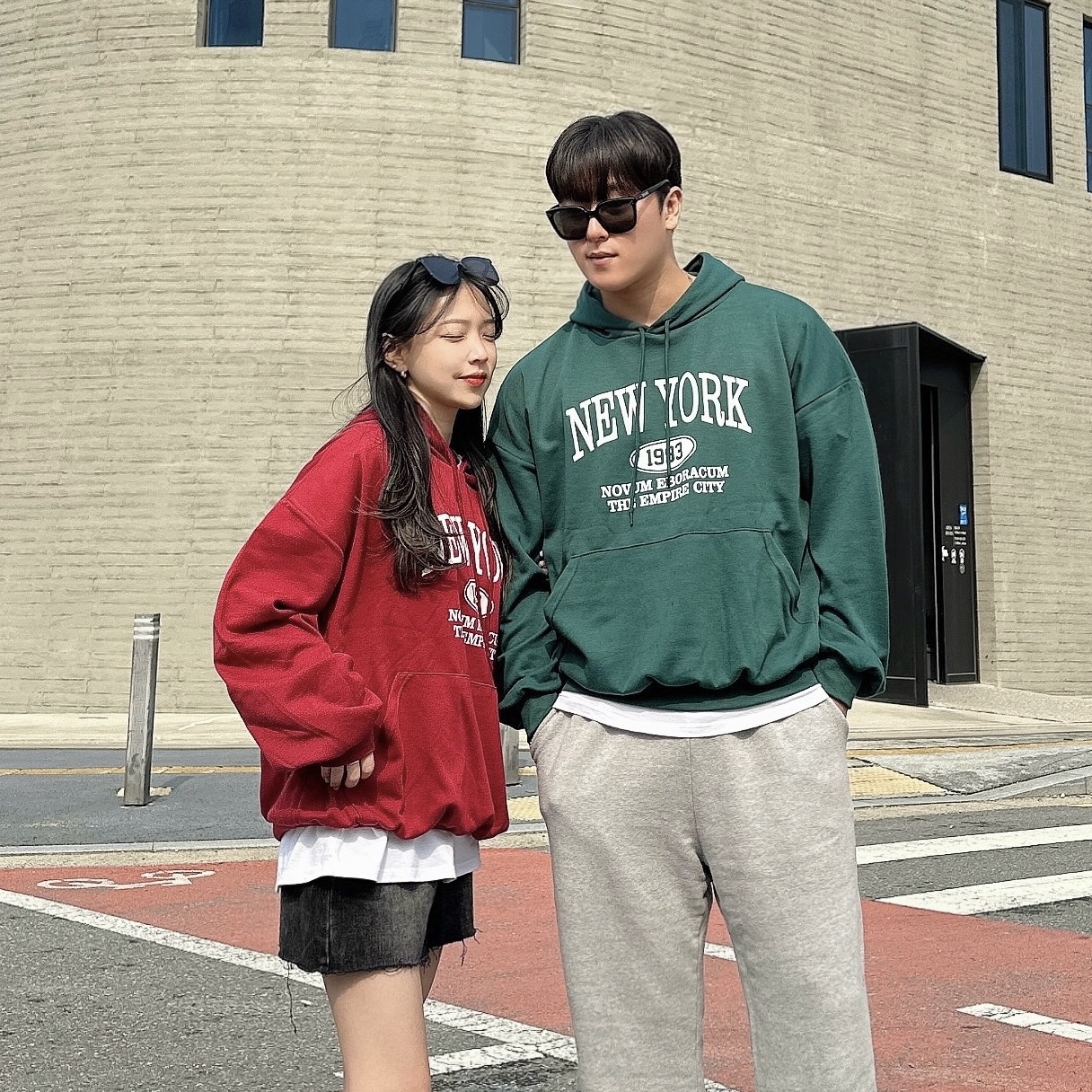 비바블 M~l기모선택 커플 후드티 커플룩 남녀공용 커플티 트레이닝 세트 오버핏 레터링 데이트 데일리 꾸안꾸 겨울 커플룩 봄 가을 커플 시밀러룩 빅사이즈 크리스마스 노붐