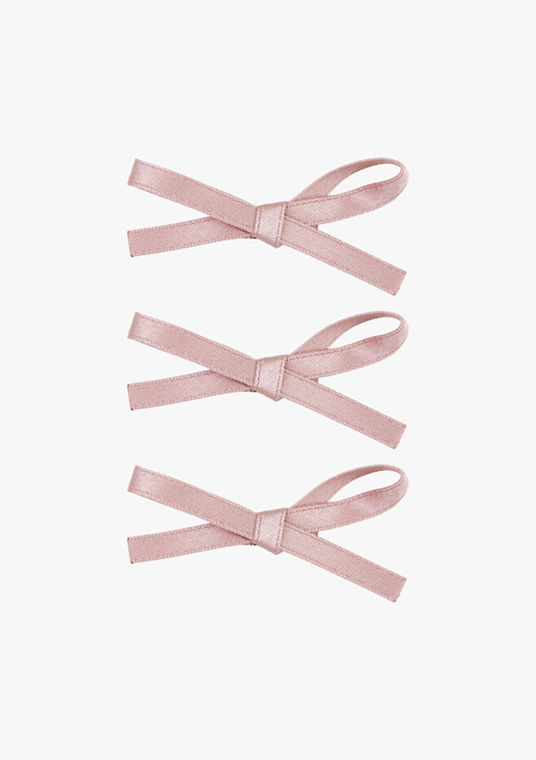 [3EA 1SET] RIBBON BUNDLE HAIRPIN SET_PINK