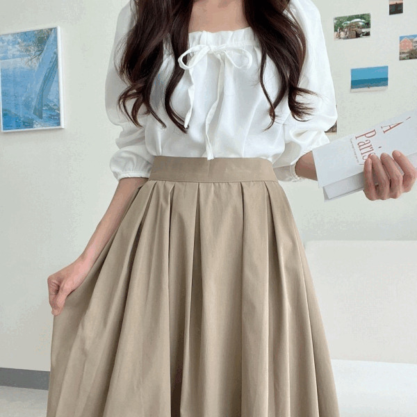 셈페르 🧡포근🧡 웜코튼 핀턱 플리츠 롱스커트 플리츠스커트카고스커트청치마플레어스커트핀턱스커트a라인스커트샤스커트밴딩스커트머메이드스커트청치마