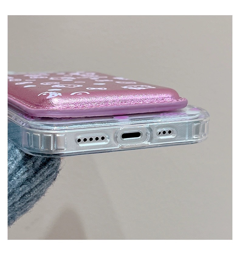 앤틱케이스 맥세이프카드지갑세트💛 실버 핑크 고양이 맥세이프케이스 범퍼케이스 폰케이스 아이폰15프로케이스 15프로맥스 14프로맥스 13프로맥스 아이폰프로케이스 폰케이스 14프로케이스