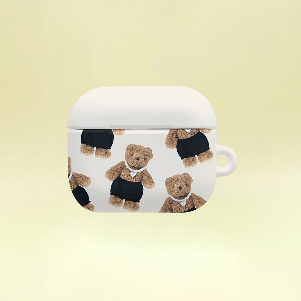 168cm케이스 블루투스 케이스 베어 블루머 패턴 투명 하드 이어폰 에어팟 1세대 2세대 3세대 에어팟프로 에어팟프로2 블루투스 갤럭시 버즈fe 버즈2 버즈라이브