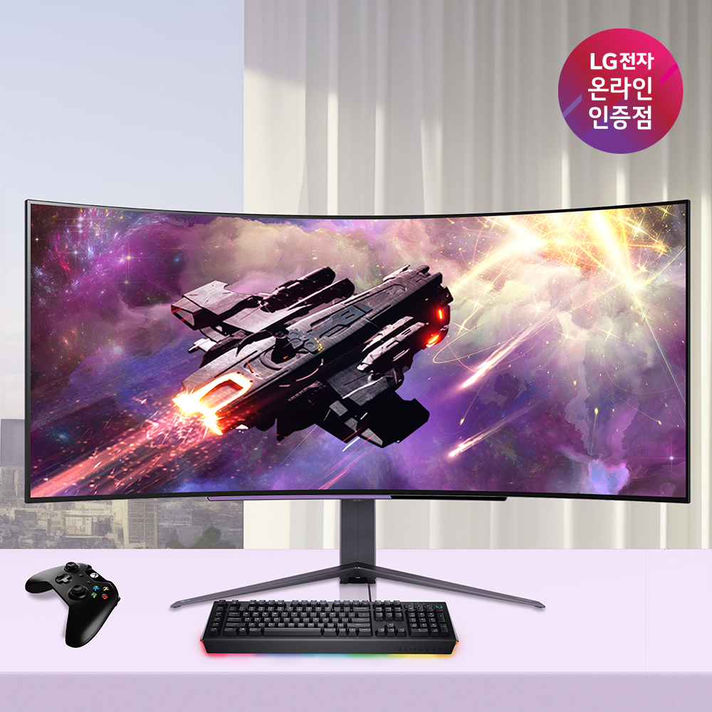 엘지전자공식유어아이디 [LG공식인증점] LG 45GS96QB OLED 45인치 게이밍모니터 240Hz WQHD 응답속도 0.03ms HDR트루블랙400 신모델출시