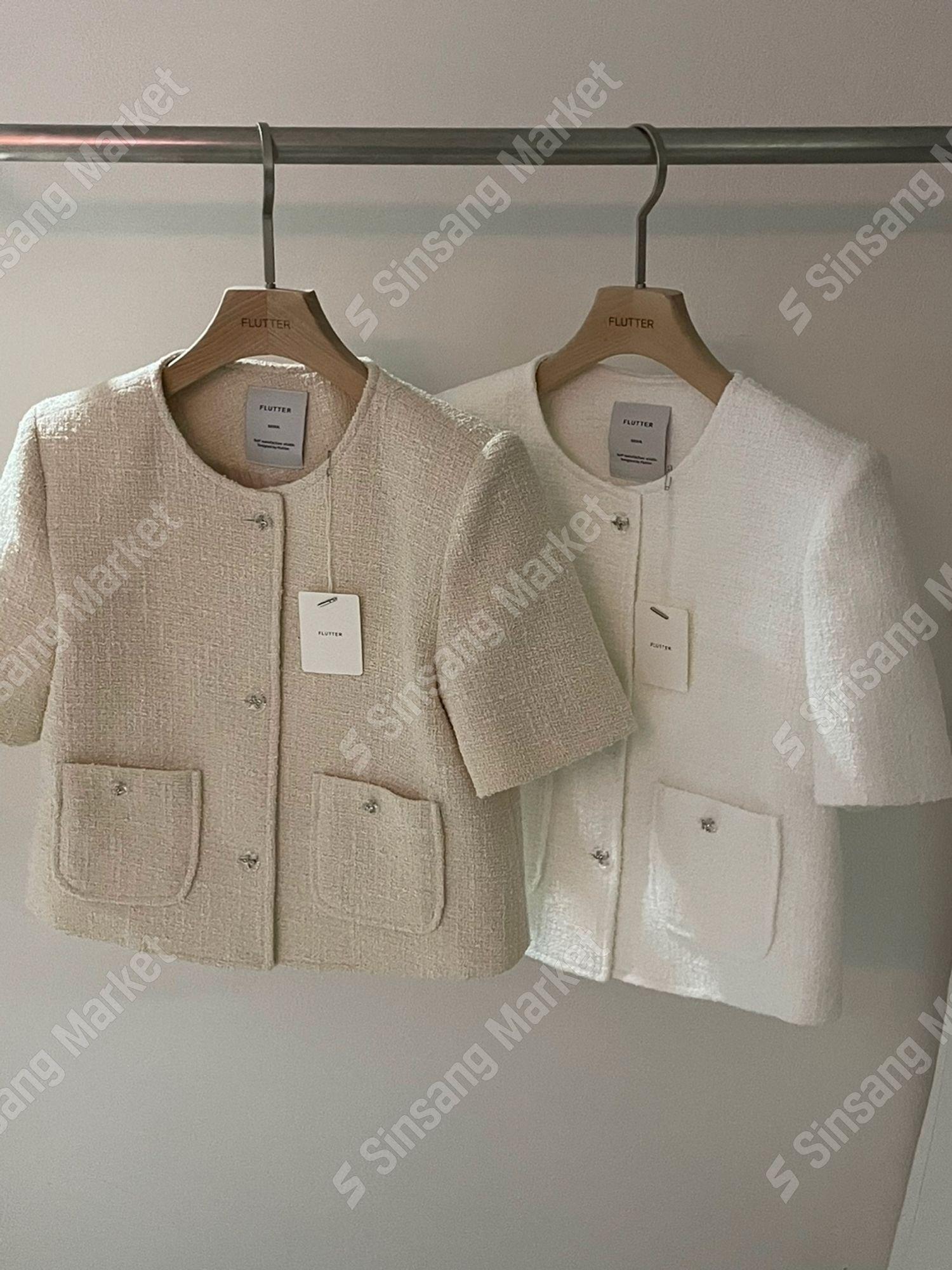 베데떼 24ss flutter 플러터 베이비 반팔 트위드 자켓 (2col)