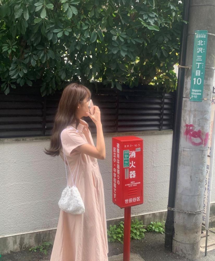 무제 리터 소피 반팔 셔츠 A라인 여름 롱 원피스 2color