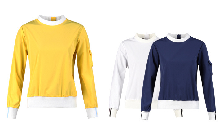 포스티 - 럭스골프 여성 풀오버 텐션 긴팔 티셔츠 LB4M610W