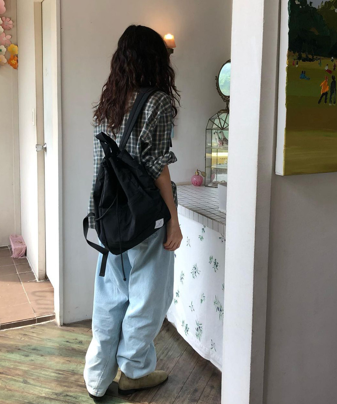 아이띵소 STRING BUCKET BACKPACK (3colors) 스트링 버킷 백팩