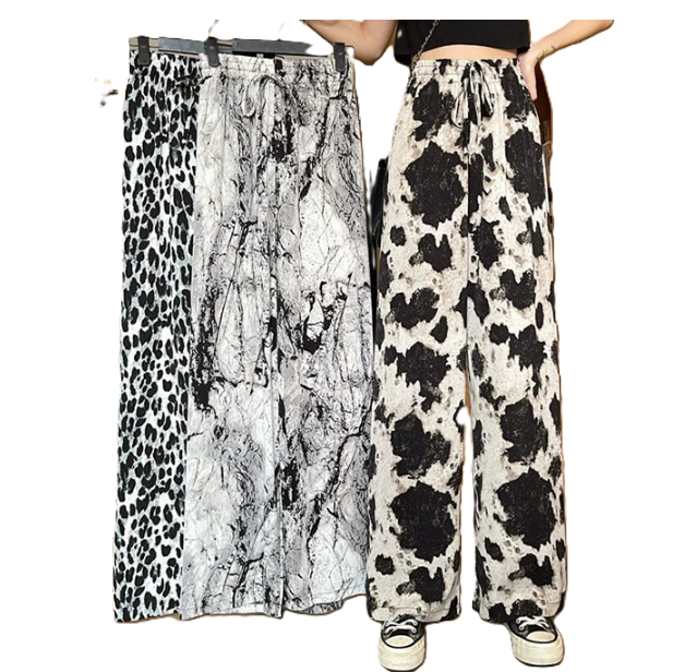 으니샵 8종 패턴와이드쿨팬츠 여름긴바지 여성긴바지 여자긴바지 와이드팬츠 밴딩바지 쿨바지 냉장고팬츠 쿨팬츠 아이스팬츠 패턴바지 패턴팬츠 패턴와이드팬츠 와이드바지 츄리닝