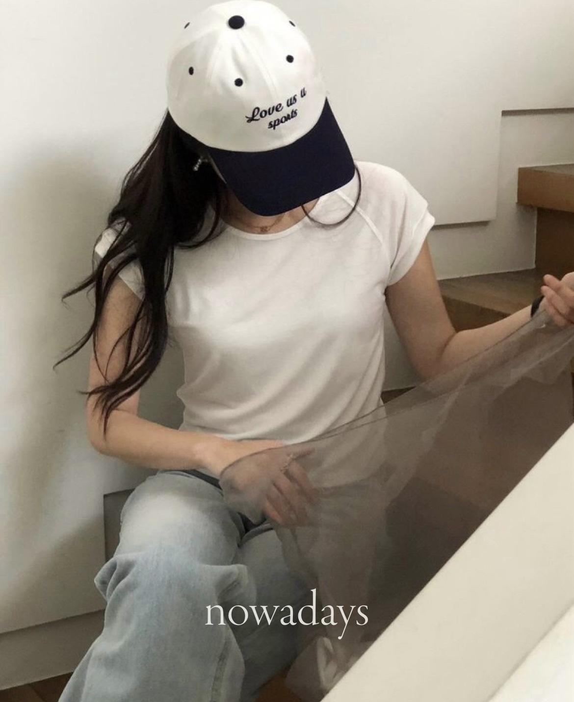 나우어데이즈 objet 오브제 데이 쿨 나그랑 티셔츠 래글런 반팔 라운드 베이직 t (4col)