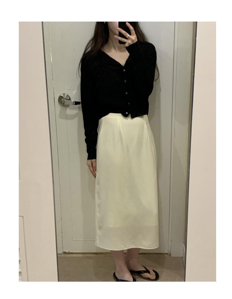 Fllanel 플라넬 샤벳 밴딩 텐셀100 롱 스커트 (2c)