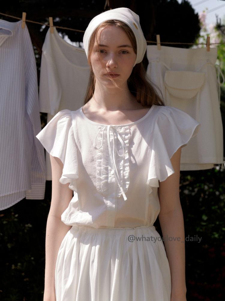 왓유러브 앤유브라운 위드 블라우스 (2COL)