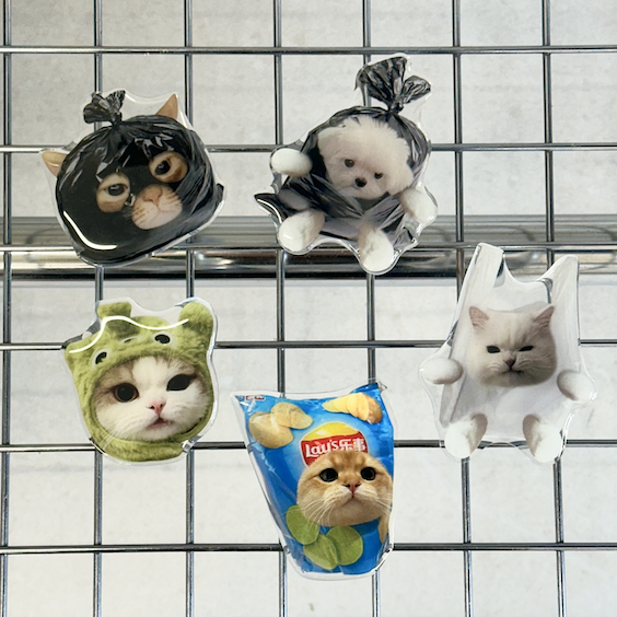 별담창고 당일맥세이프톡🤍 멍냥템 귀염뽀짝 강아지 고양이 아크릴 스마트톡 투명 아크릴톡 귀여운 유니크 맥세이프링 맥세이프용 핸드폰 휴대폰 거치대 홀더 스마트톡 핑거톡