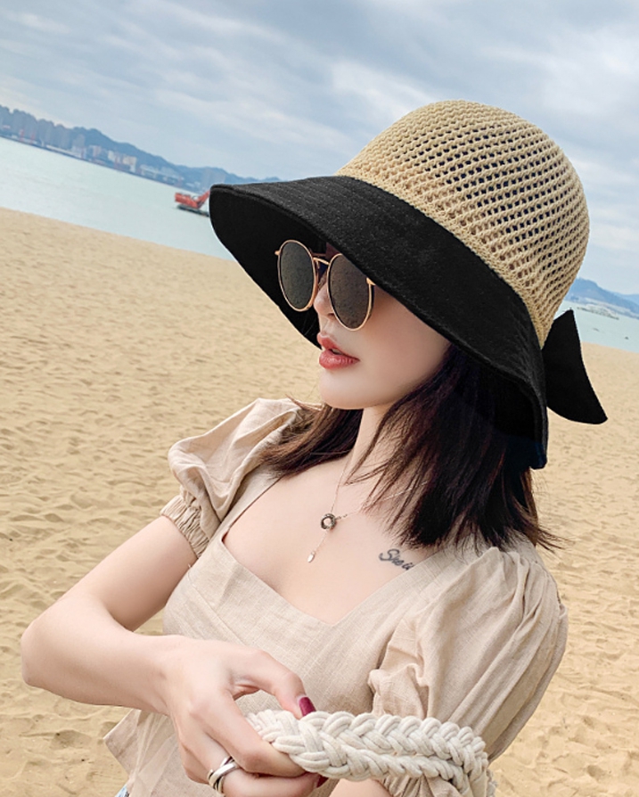 집콕끼리 리본 버킷햇 여름 배색 밀짚 라피아 라탄 여성 벙거지 챙 넓은 모자 휴양지 보닛햇 여자 브라운햇 보넷 화이트샌즈 린넨 산챙 빅사이즈 와이드 사파리 뜨개 니트 대두