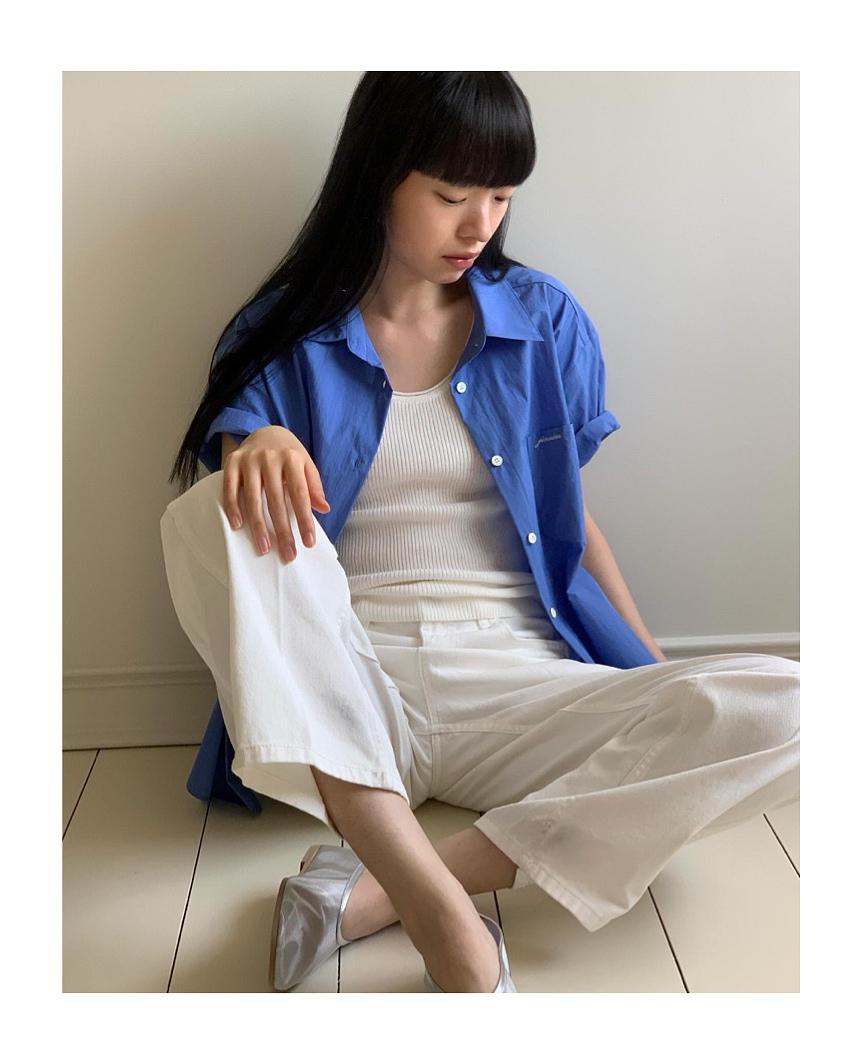 비엔느 Jinsim 진심 리프레싱 반팔 셔츠 포켓 남방 (2c)