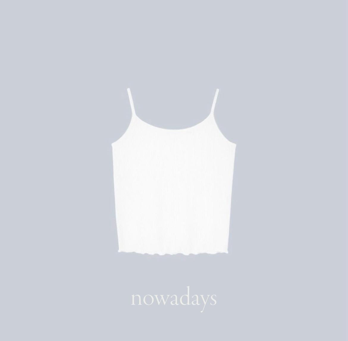 나우어데이즈 [SALE] 곤 당일 / riette 리에뜨 앤 슬리브리스 썸머 데일리 골지 끈나시 (3col)