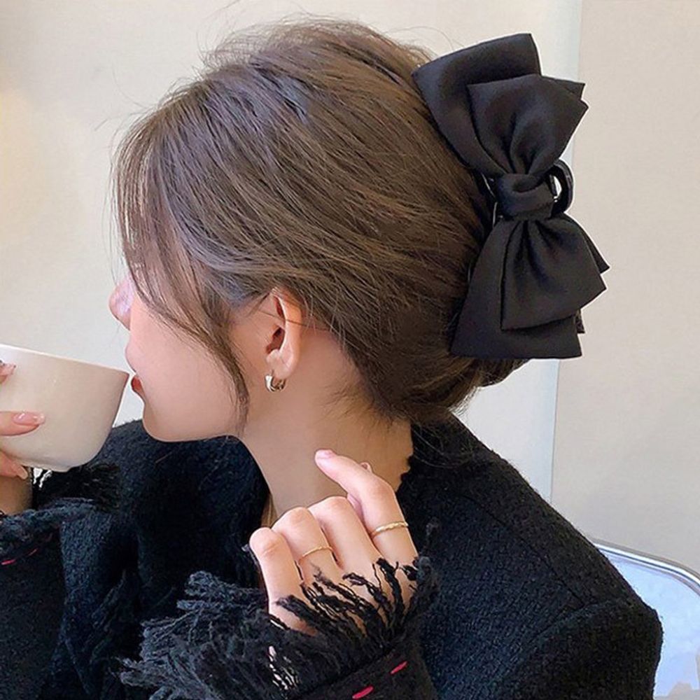 아리아리상점 왕리본집게핀 반머리집게핀 집게핀 헤어집게핀 리본집게핀 헤어집게핀 새틴리본 집게핀 올림머니 리본 헤어핀