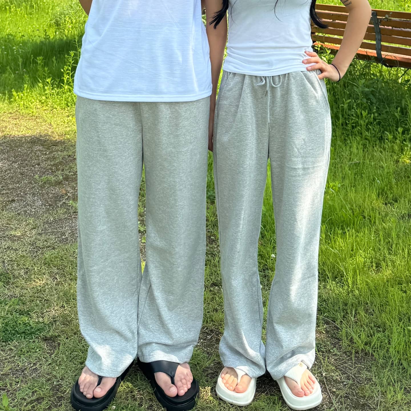 위위클로즈 숏롱 S 2xl 🥇특양면 쿨링 여름 와이드팬츠 시원한 바지 와이드 일자 트레이닝 바지 츄리닝 팬츠 남녀공용 키작녀 빅사이즈 커플 시밀러룩 데이트룩