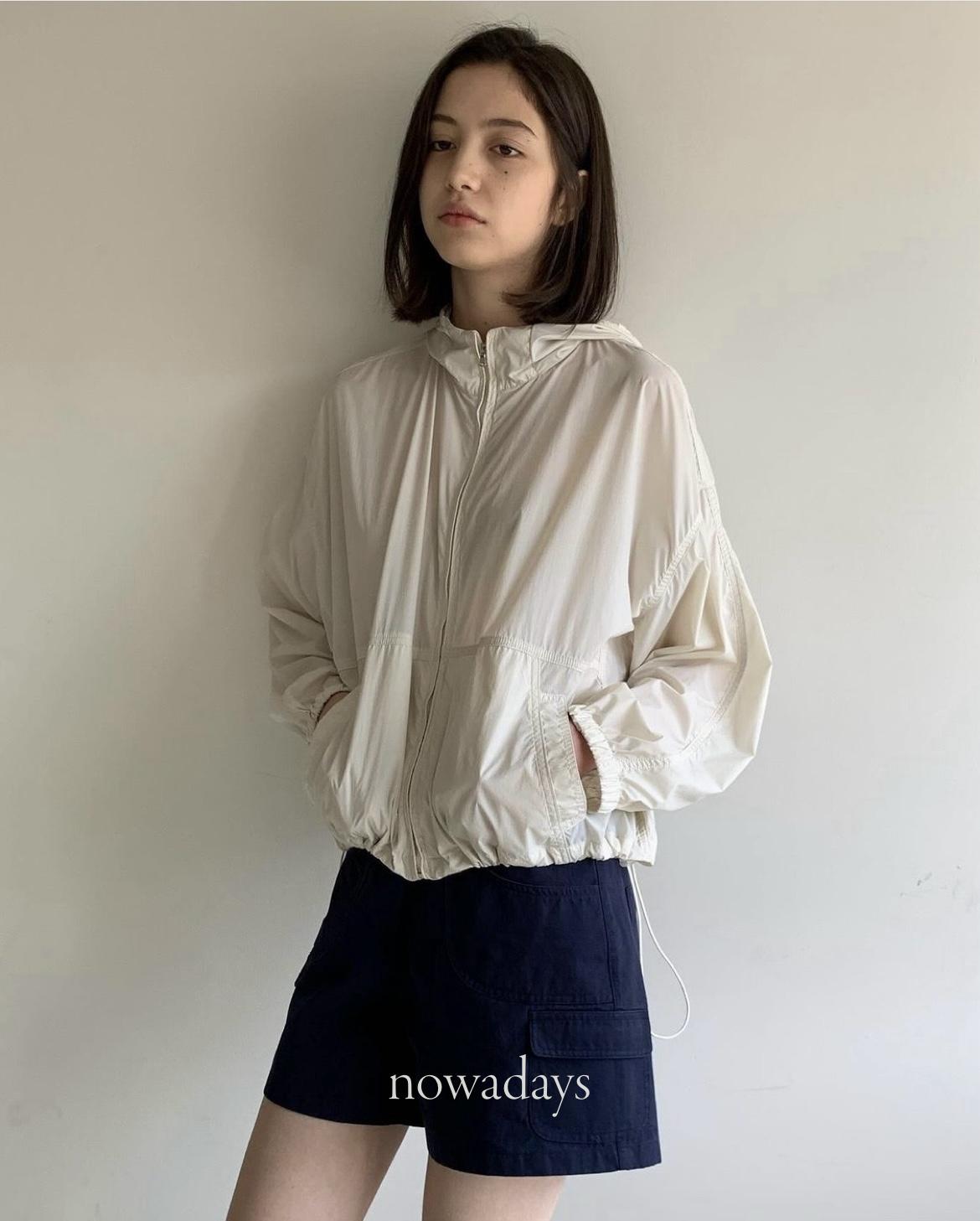 나우어데이즈 jinsim 진심 마레 윈드 브레이커 썸머 나일론 바람막이 블루종 집업 점퍼 (2col)