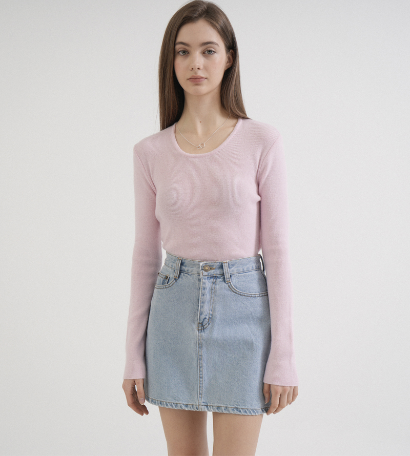 레니 [MADE][캐시미어]소프 캐시미어 시티 U넥 니트 (4color)