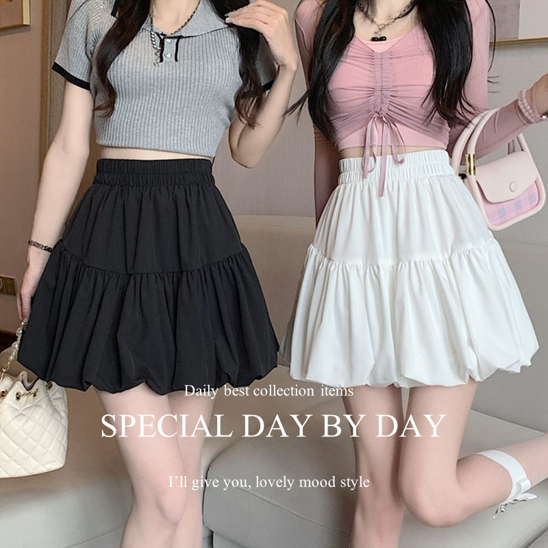 데일리나인 무료배송 Dnyne 여성 미니 샤스커트 밴딩 플리츠스커트 여름 캉캉 스커트 치마 스커트 여자