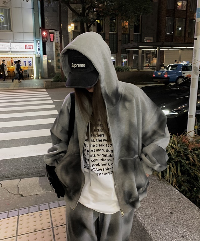 워무드마인 Unisex Pg 더티 후드 집업 워싱 빈티지 유니크 오버핏 스트릿 Y2k 스프레이 더티워싱 후드집업 후드티 오버핏후드집업 더티후드집업 방송댄스 댄서 힙