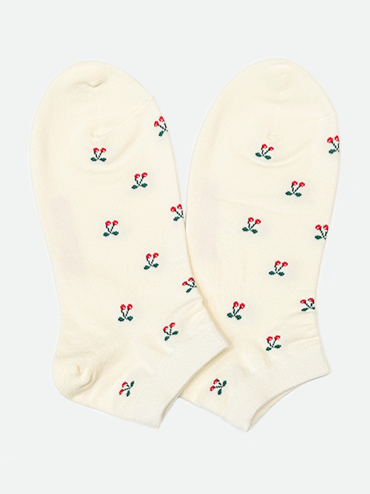 옐로우삭스 ANKLE SOCKS CHERISH WHITE 앵클삭스 체리쉬 화이트