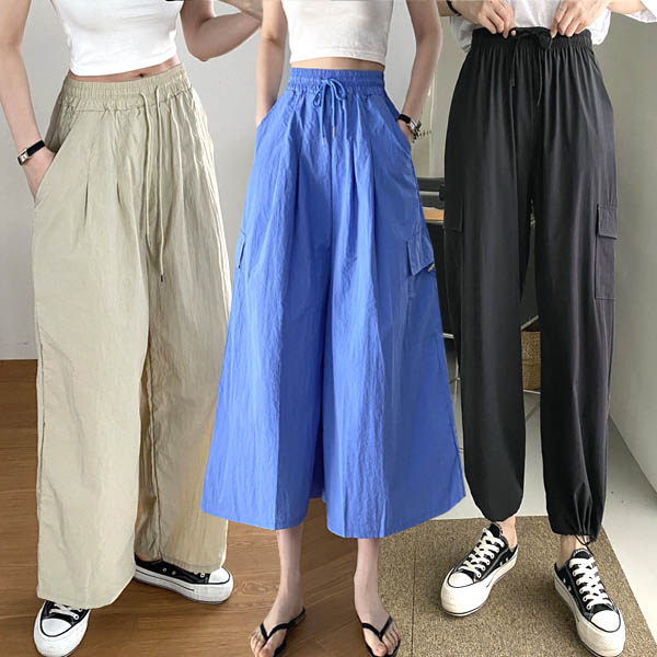 절대그녀 바스락바지 쿨바지 카고통바지 카고치마바지 조거바지 조거팬츠 여름바지 와이드팬츠 트레이닝바지 트레이닝팬츠 트레이닝복바지 건빵바지 건빵통바지 건빵팬츠 일자바지 밴딩팬츠