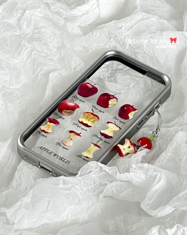 플러트 할인특가🍎 애플월드 사과 아이폰 케이스 7 8 X Xr 11 12 13 14 15 프로 프로맥스 미니 키치 발레코어 우정템 커플템 커플케이스 생일 선물
