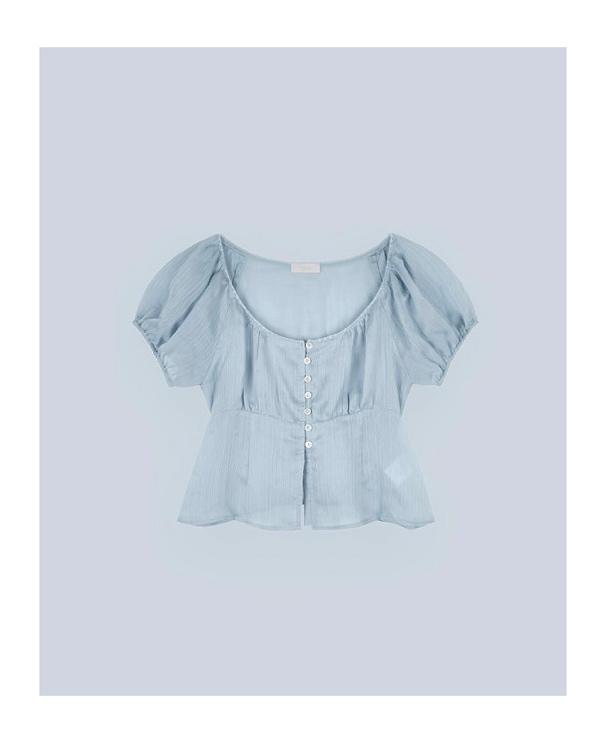 비엔느 [쿠폰] riette 리에뜨 쥴리 퍼프 반팔 블라우스 (2c)