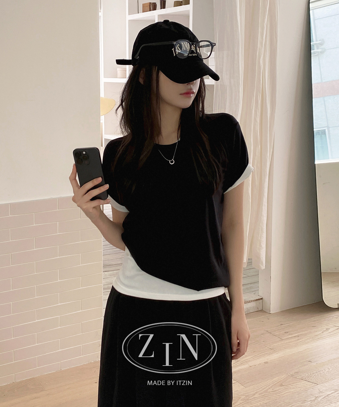 잇진 [made] 스탠다드 U넥 무지 반팔 티셔츠 4color