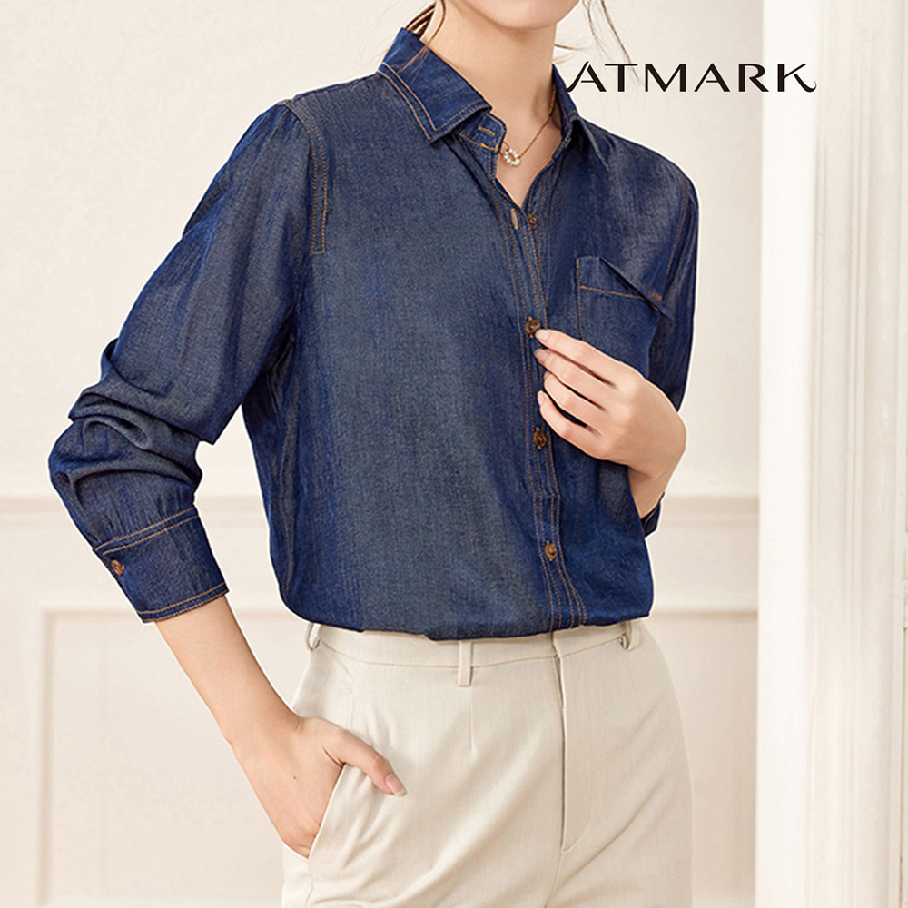 포스티 - ATMARK 스티치포인포켓셔츠_AA41SH012G