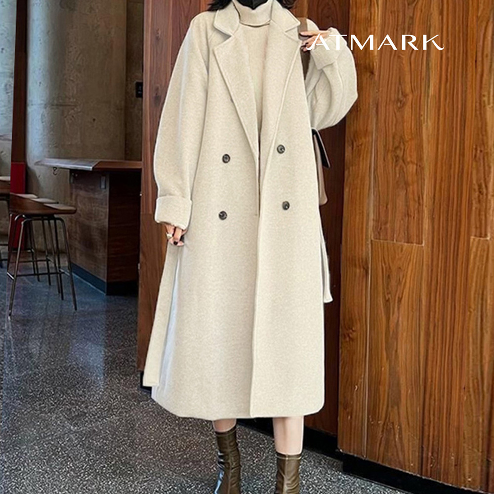 앳마크 ATMARK 누빔롱더블버튼코트_AA39CT011G