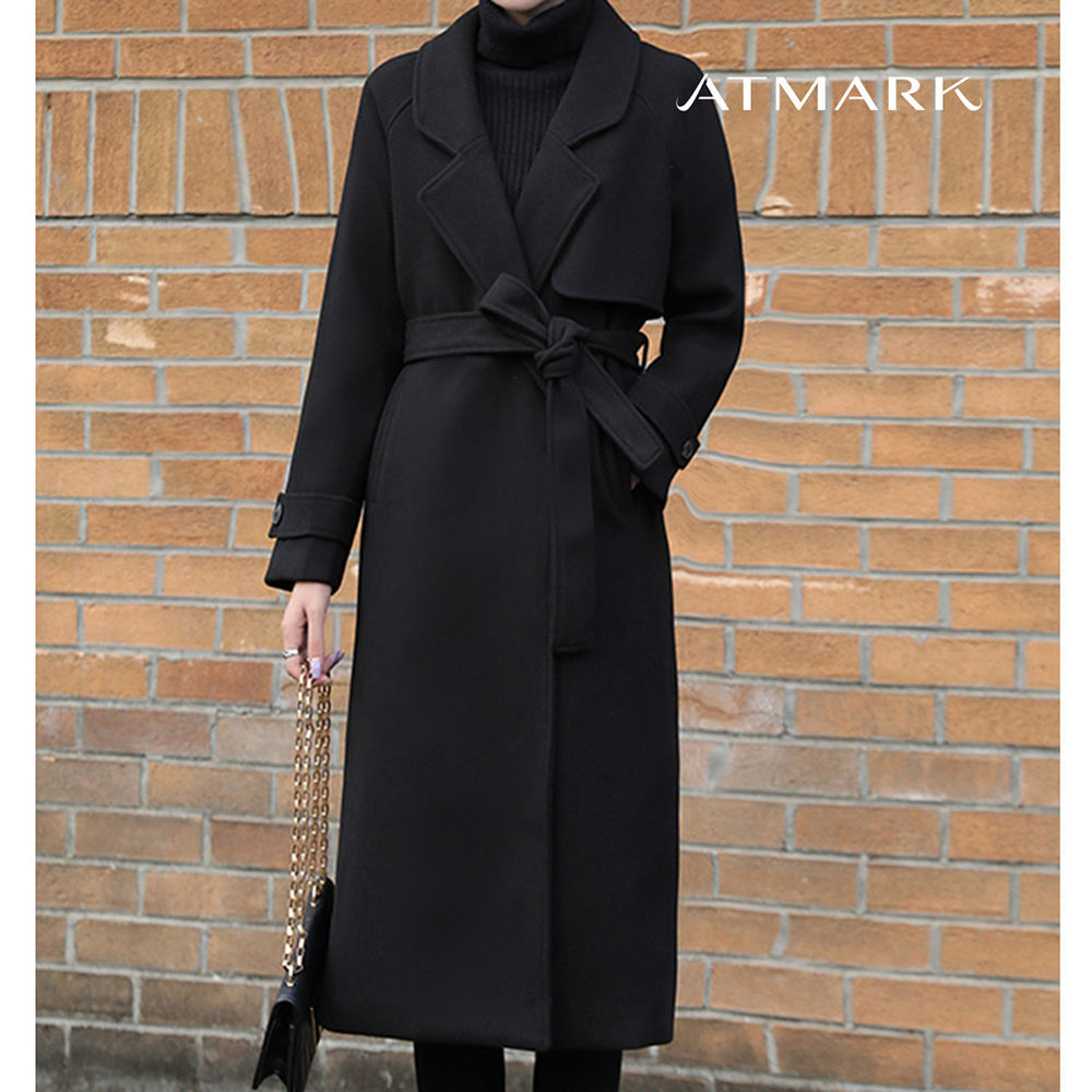 포스티 - ATMARK 클래식벨티드누빔롱코트_AA39CT014G