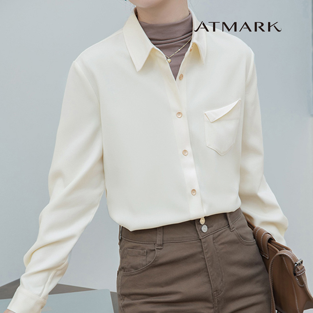 앳마크 ATMARK (77까지)폴린포멀베이직셔츠_AA39SH015G