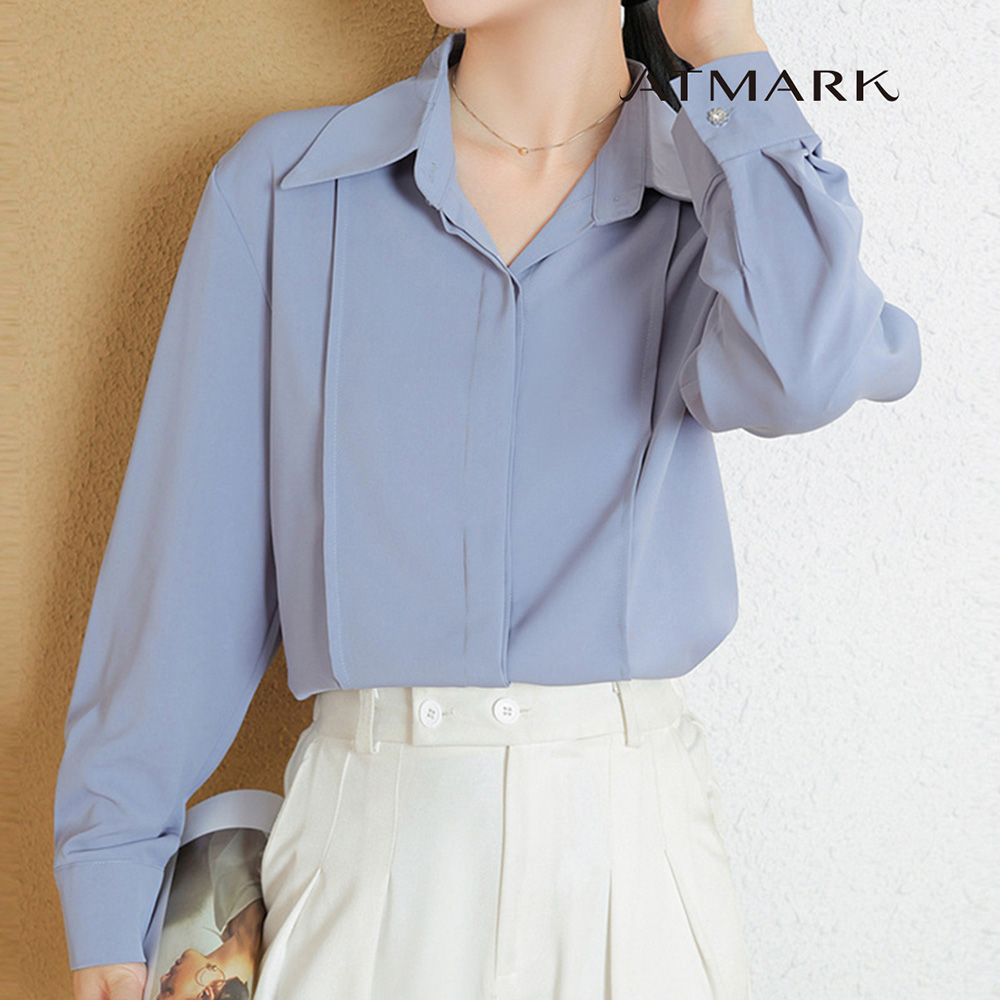 앳마크 ATMARK 미니멀핀턱라인셔츠_AA39SH017G