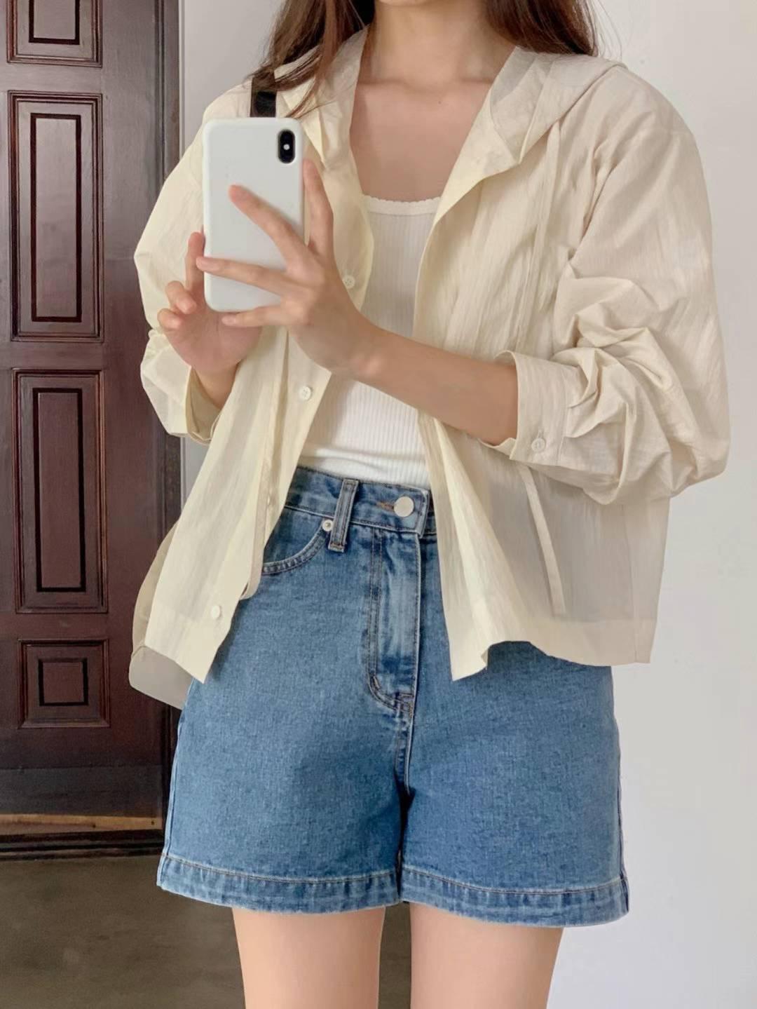 베데떼 리브레 libre 후드 남방 여름 아우터 (4col)