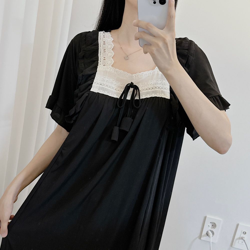 아멜리유 [55-120사이즈/신상할인] 빅사이즈 원피스 잠옷 통통 홈웨어 파자마 커플 우정 77 88 99 100 110 120 2XL 3XL 4XL 5XL 6XL 플러스잠옷